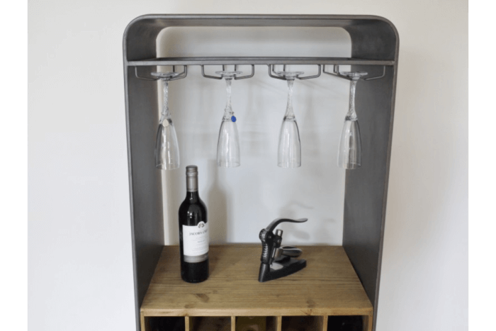 Jupiter Industrial Wine Cabinet - Copperwood Home