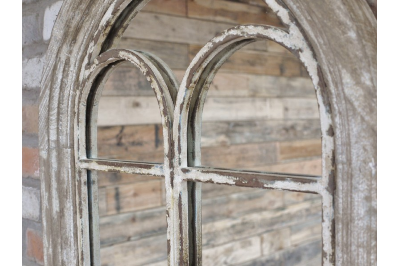 Rustic Window Arch Mirror - Copperwood Home