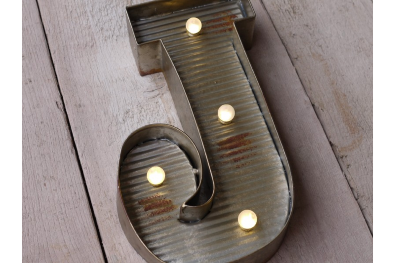 Fairground Letter Decoration (J) - Copperwood Home