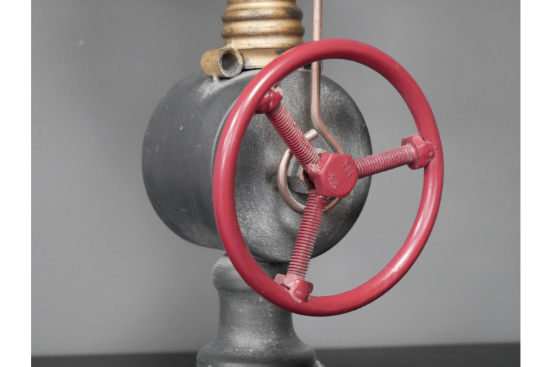 Industrial Turnwheel Pipe Clock - Copperwood Home