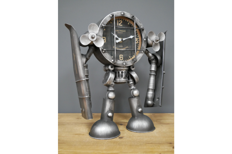 Robot Plane Gizmo Clock - Copperwood Home