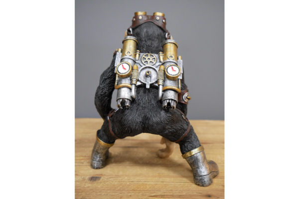 Standing Steampunk Monkey - Copperwood Home