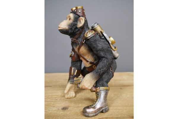 Standing Steampunk Monkey - Copperwood Home