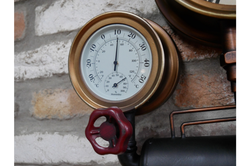Steampunk/Industrial Paragon Pipe Clock - Copperwood Home
