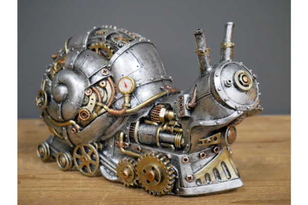 Steampunk Steve The Snail - Copperwood Home