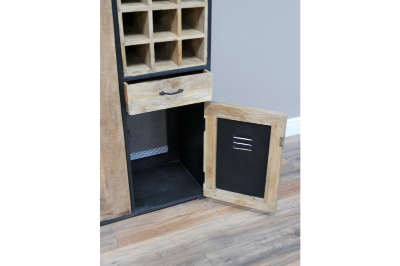 Cloughton Rustic Industrial Bar Cabinet - Copperwood Home